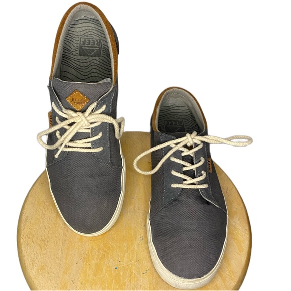 Reef | Shoes | Mens Reef Boat Blue Tie Boat Shoes Sz 1 | Poshmark